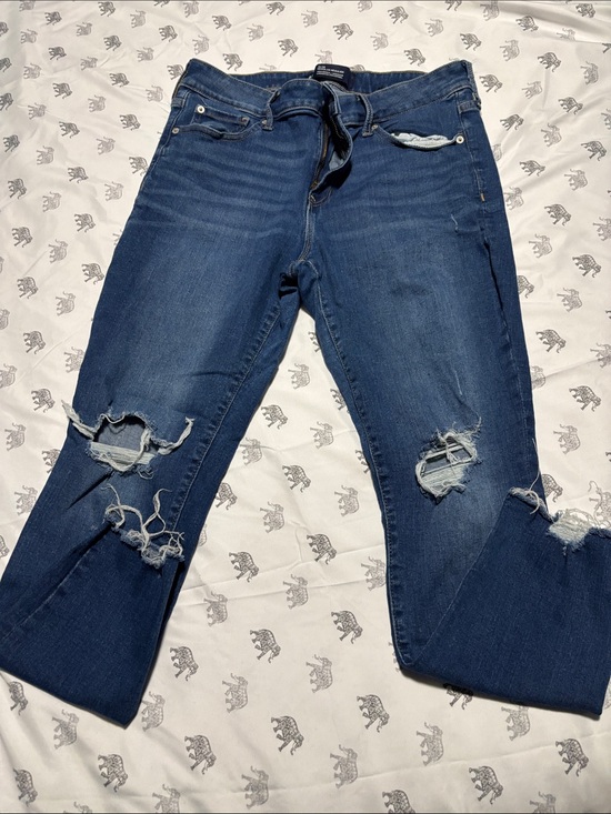 GAP | Jeans | Gap Womens Ripped Dark Blue Boyfriend Jeans | Poshmark